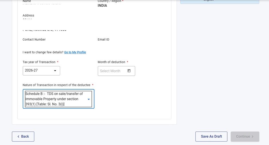 Form 141 (Schedule B): Property TDS Filing Guide FY 2026-27